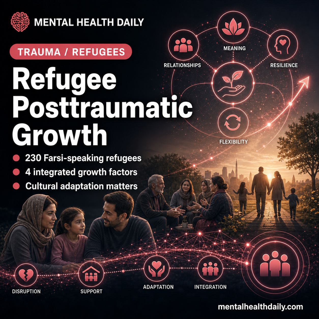 Posttraumatic Growth in Farsi Refugees: 61% Explained by 4 Factors ...