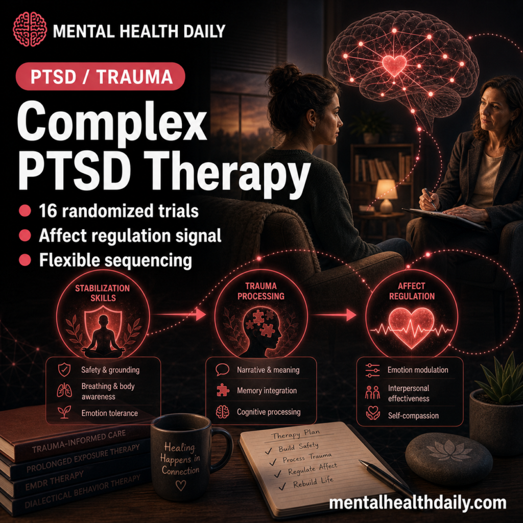 Complex PTSD Therapy Helped Affect Regulation Most - MentalHealthDaily